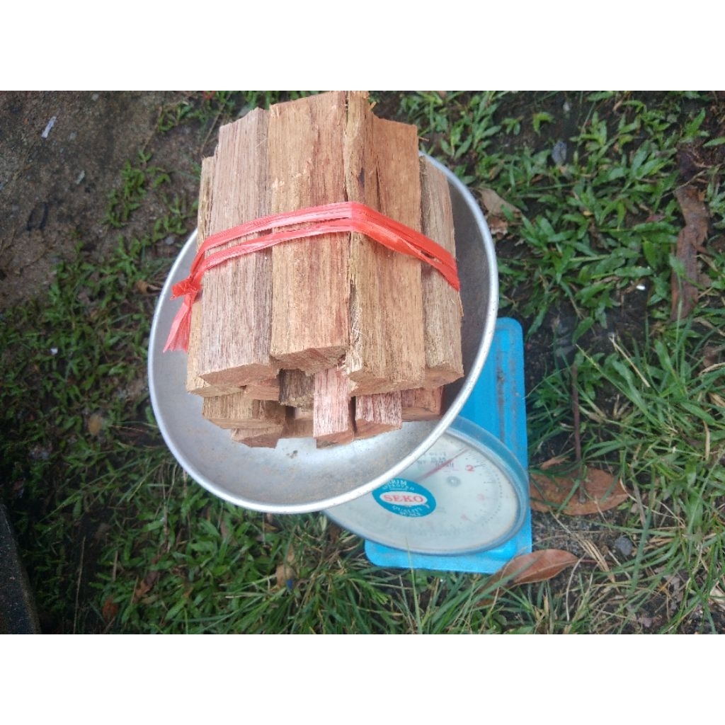 [1.5kg] 1 ikat Kayu Api Pokok Hutan Potong 6 inci Bakar BBQ, Dapur Kayu ...