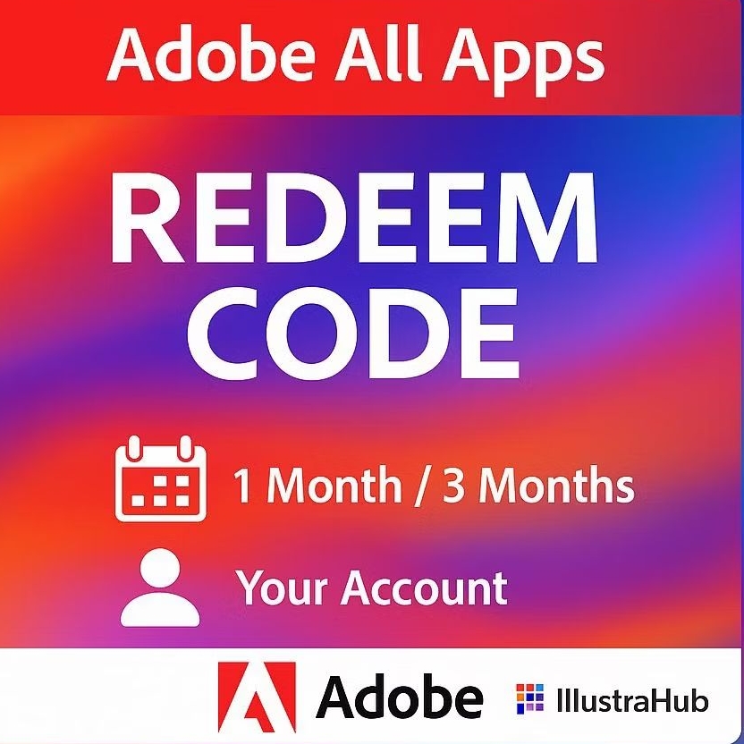 Adobe All Apps – Redeem Code (1 / 3 Months) | Use Own Account | Shopee Malaysia