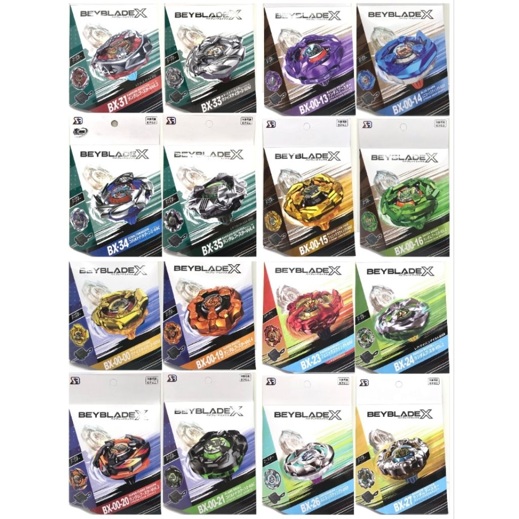 Ready Stock Beyblade X Series BX-31 BX-33 BX-34 BX-35 BX-00-13 BX-00-14 ...