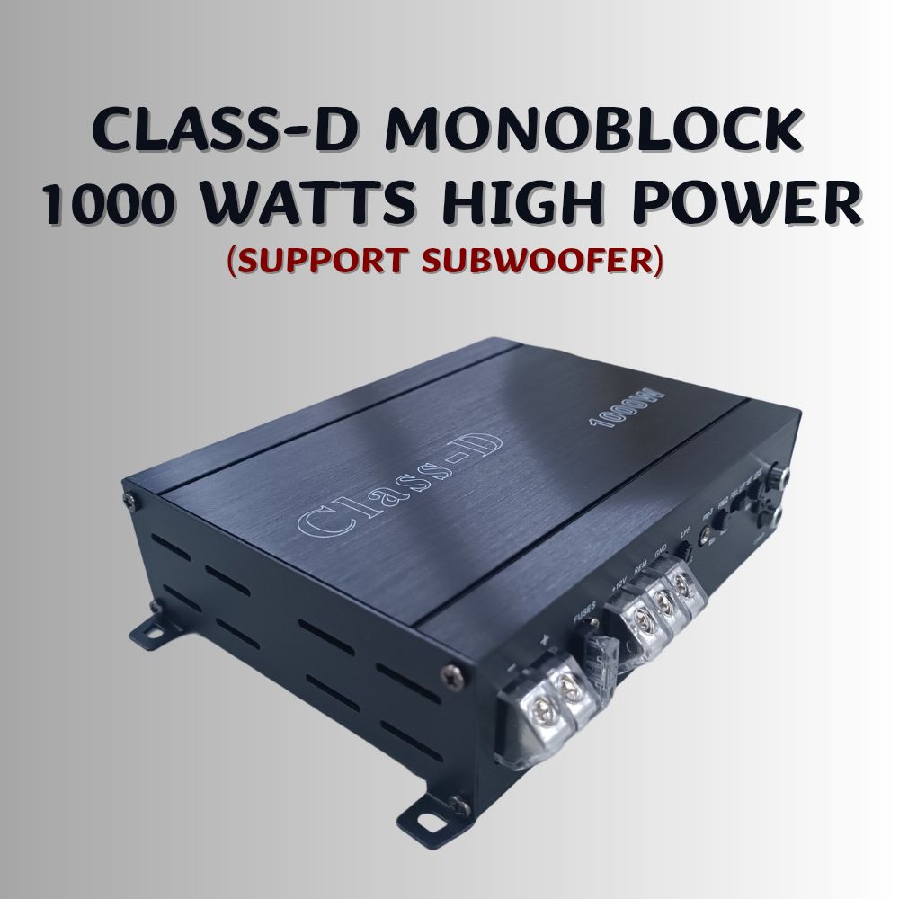 CLASS-D MONOBLOCK AMPLIFIER 1000 WATTS FOR SUBWOOFER | Shopee Malaysia