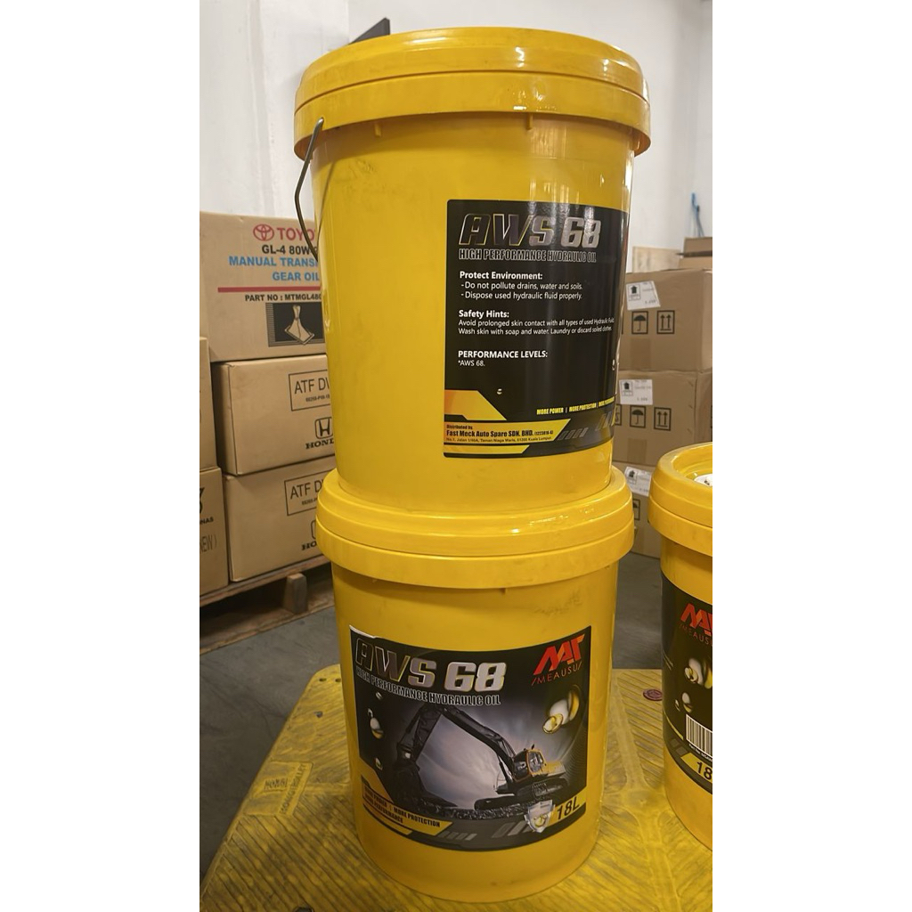 Meausu AWS68 Hydraulic Oil 18 Litres - High Performance Levels 18L ...
