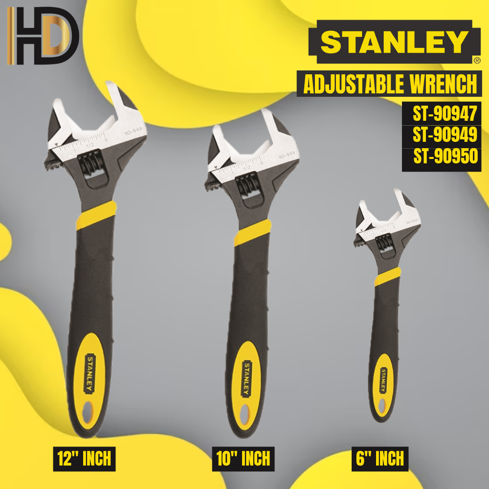 Stanley MaxSteel Adjustable Wrenches / 90947 / 90949 / 90950 | Shopee Malaysia