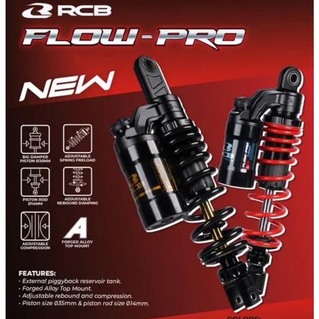 ABSORBER WMOTO RT2 RT3 RT 2 RT 3 ABSORBER RCB NEW MODEL FLOW PRO (395MM ...