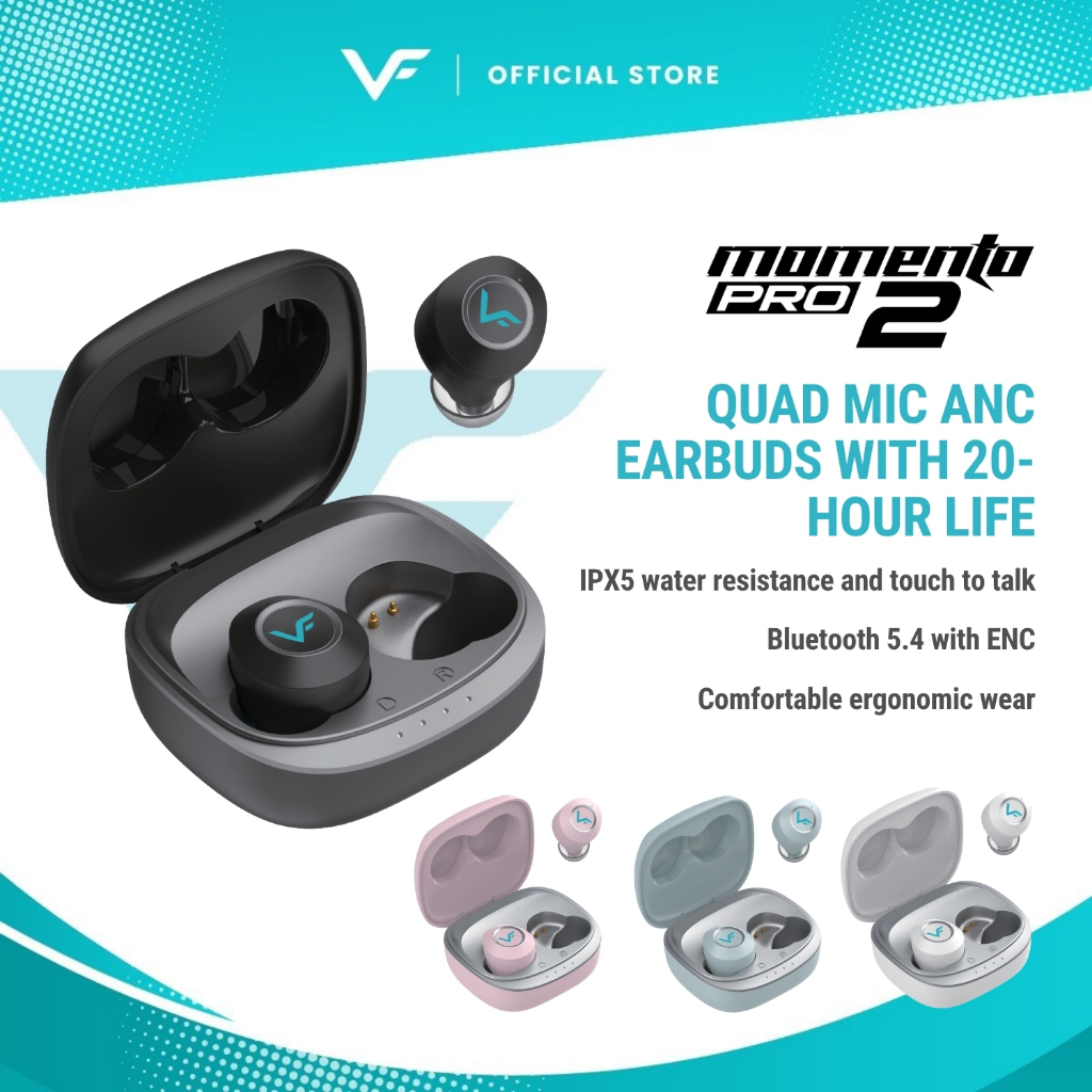 Vinnfier VF Momento Pro 2 Extra Bass ENC ANC True Wireless TWS Earbuds ...