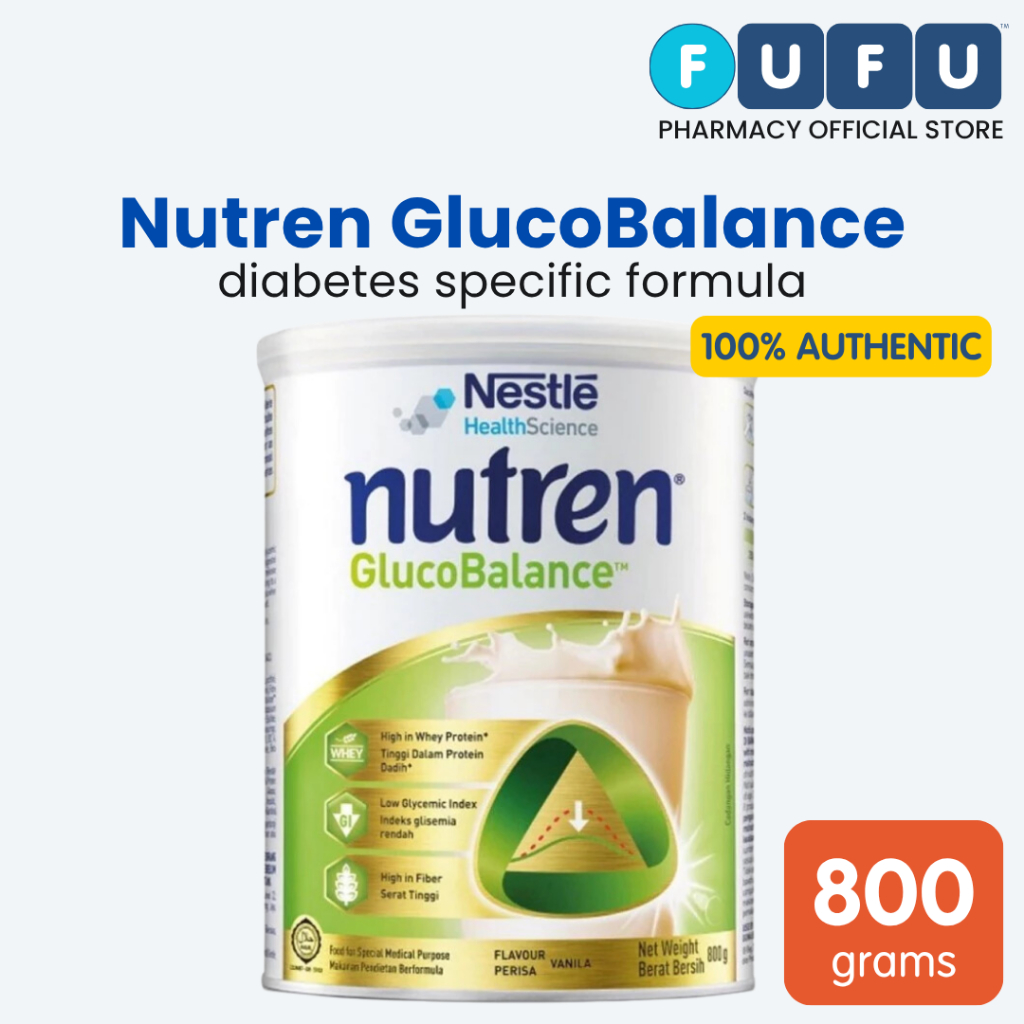 NESTLE Nutren GlucoBalance 800g Vanilla Flavour Powder Tin | Shopee ...