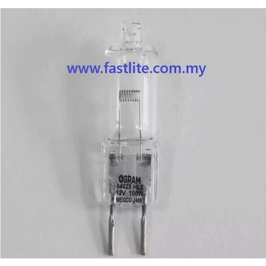 Osram 64625 12v 100w GY6.35 FCR Lampu Halogen Paparan Optik (buatan ...