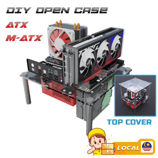 DIY Acrylic Transparent Computer Open Desktop Case ATX/MATX/ITX Free ...