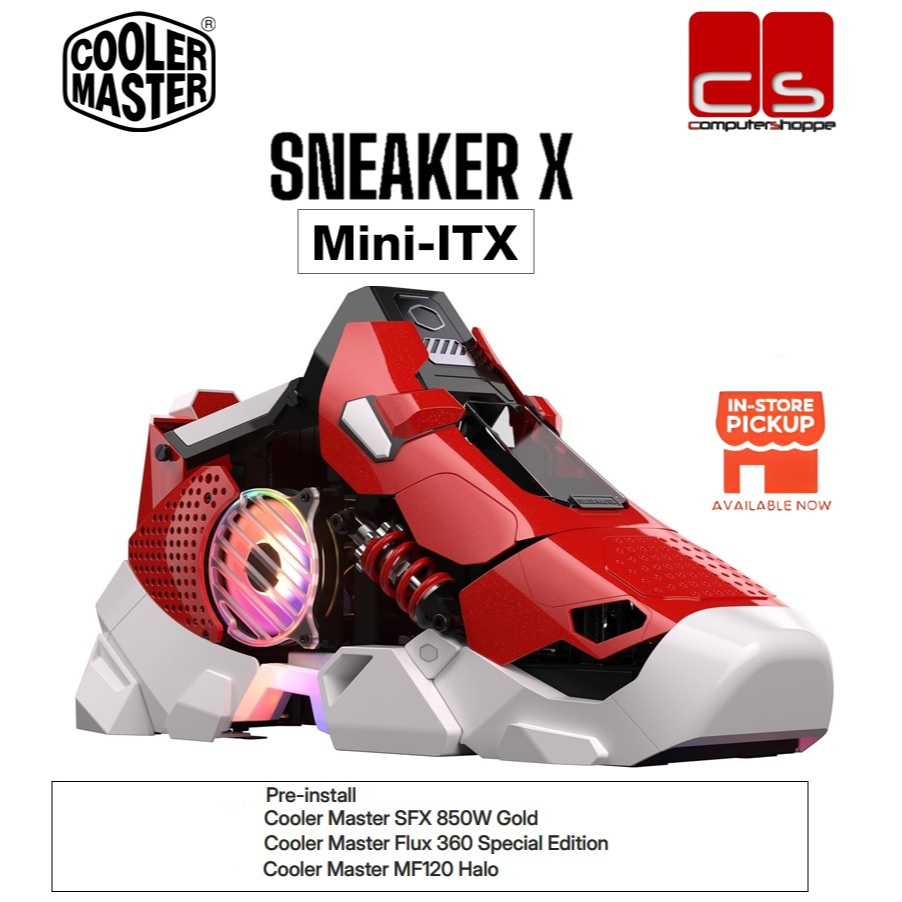 CM Sneaker X Advanced Systems Pre-Installed SFX 850W Gold PSU, Flux 360 ...