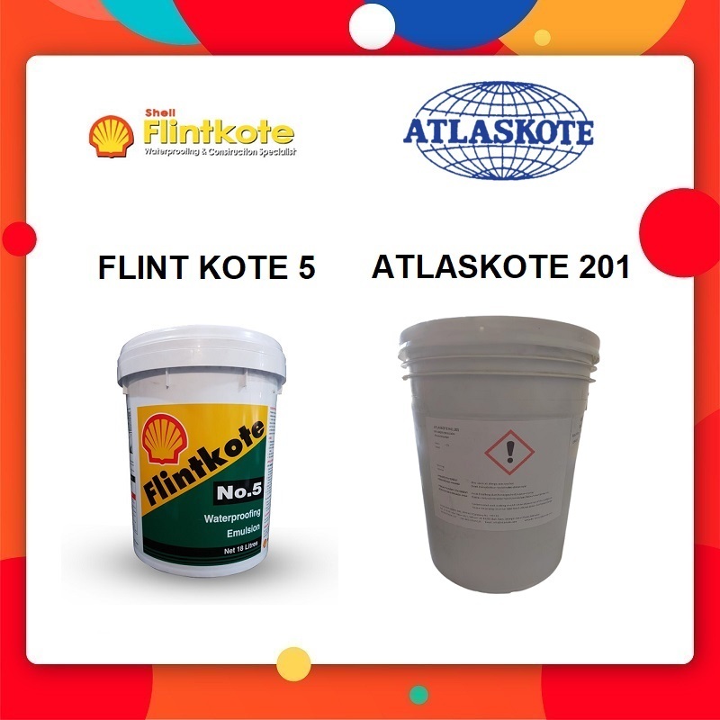 20KG ATLASKOTE 201 / SHELL FLINTKOTE 5 WATERPROOFING BITUMEN EMULSION ...