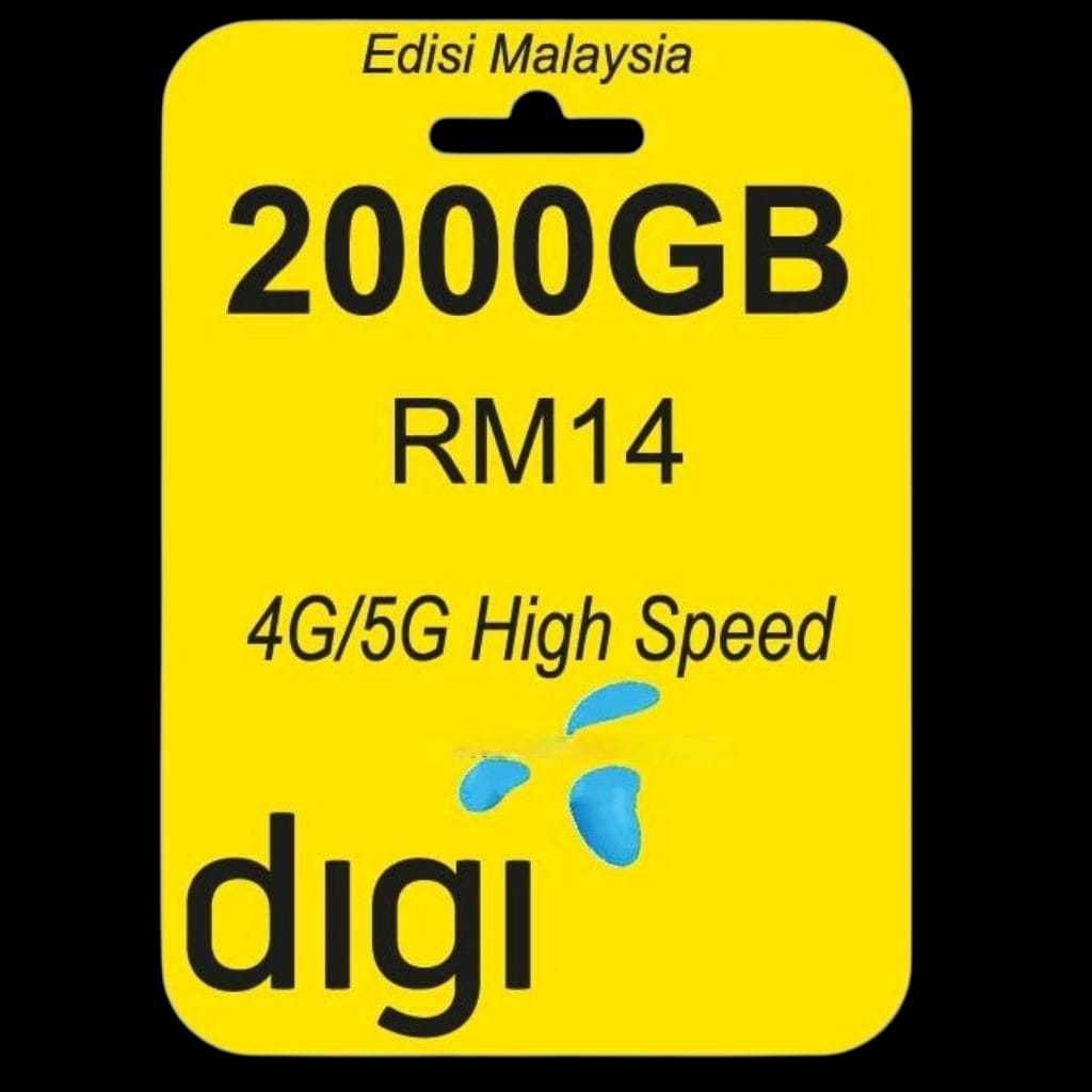 Digi Sim Card RM14 2000GB 📲📱 | Shopee Malaysia