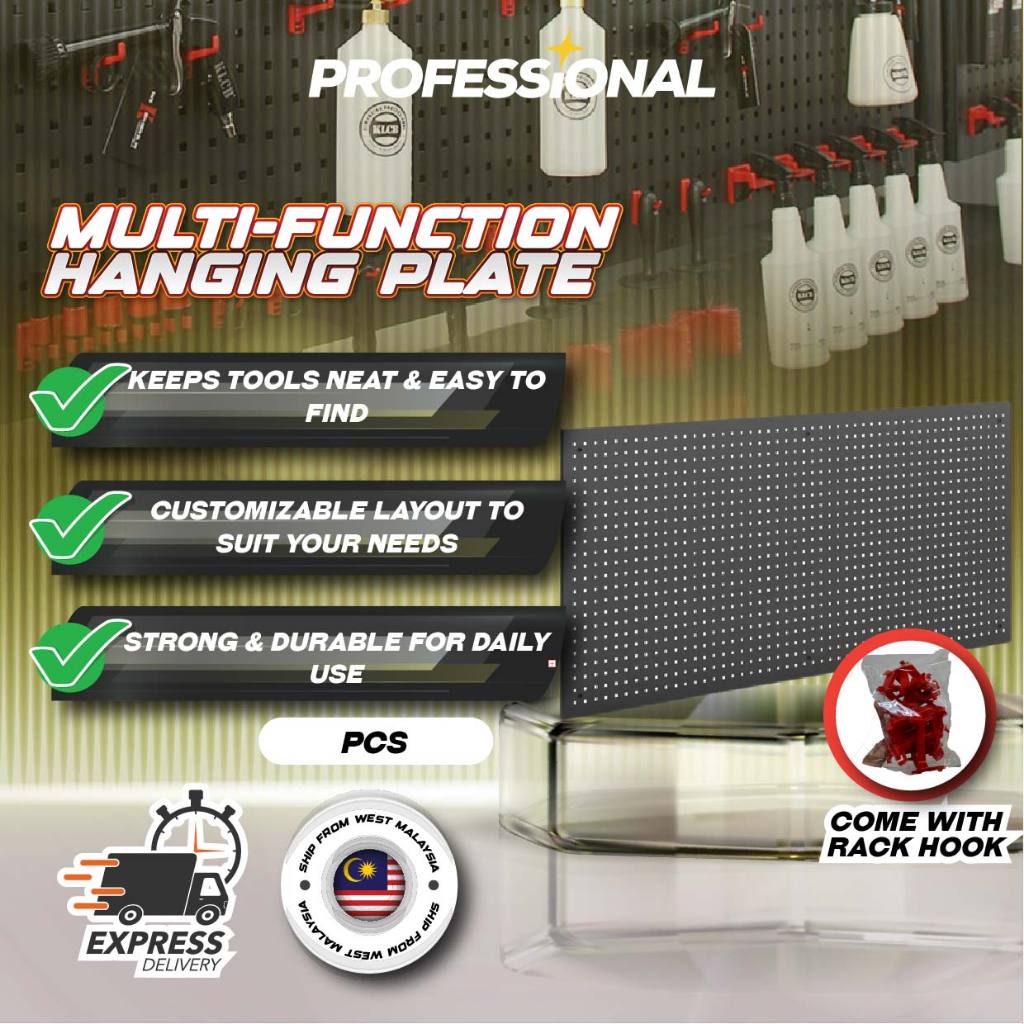 【PROFESSIONAL】Multi-Function Hanging Plate | Multi-Functional Garage ...