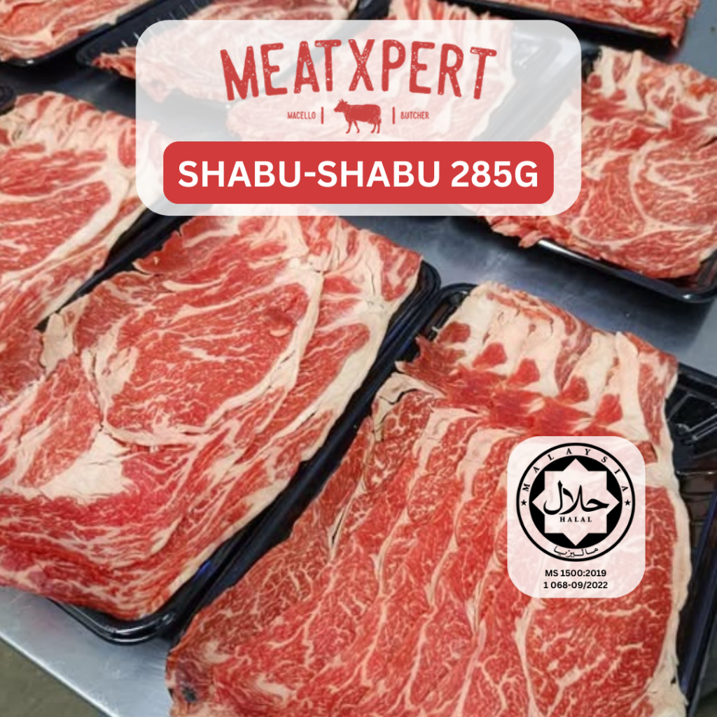 Shabu Shabu Halal 285g by MEATXPERT | Sukiyaki Style | Daging Lembu ...