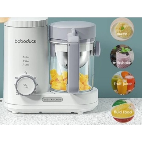 Boboduck 4 in 1 Baby Food Processor Maker Mixer Blender - Heating/Steam ...