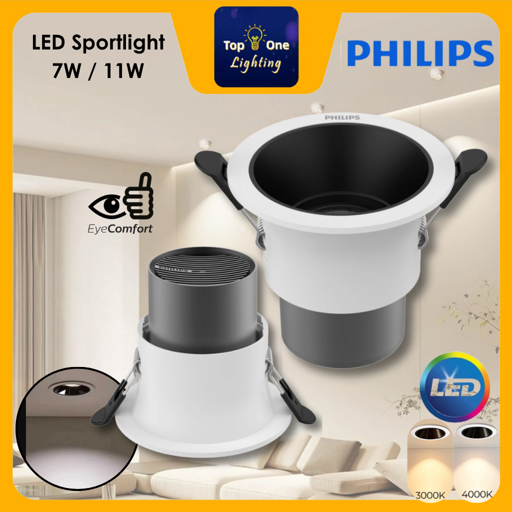 Philips LED Semi Recessed G2 LED Eyeball RS280 7W 11W Recess Eye ...