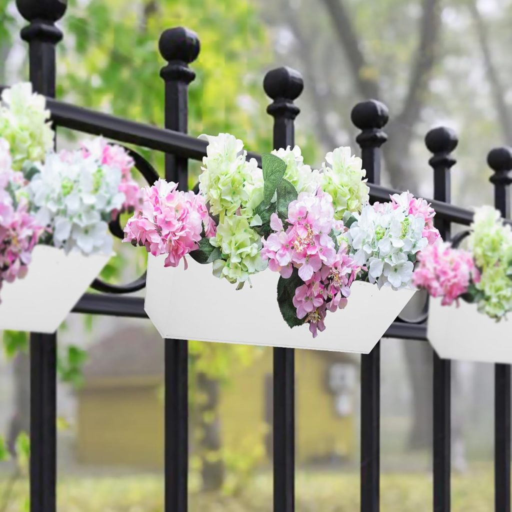 Hanging Iron Flower Basket Rectangular Hanging Basket Periuk Bunga ...