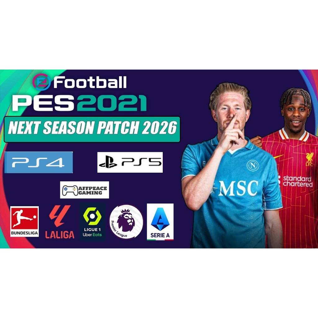 OPTION FILE PES 2021 PATCH UPDATE 2026 PS4 PS5,PENDRIVE | Shopee Malaysia