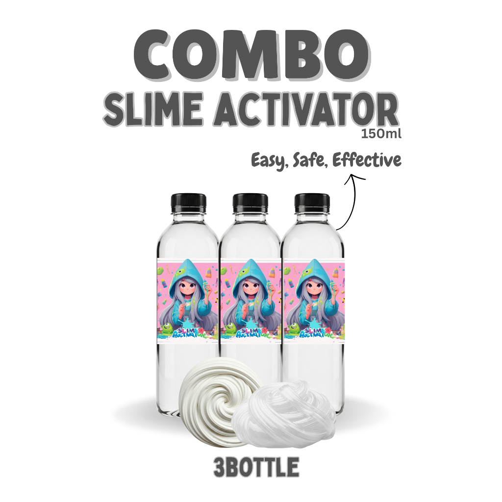 Slime Activator Trio (3x150ml) – Ready to Use, No Mixing Needed ...