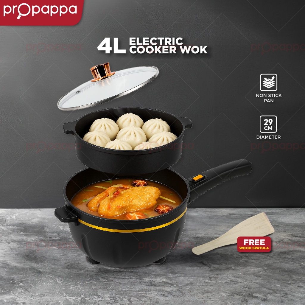 Propappa - 4L Electric Cooker | Periuk Elektrik 4L Saiz Besar dengan ...