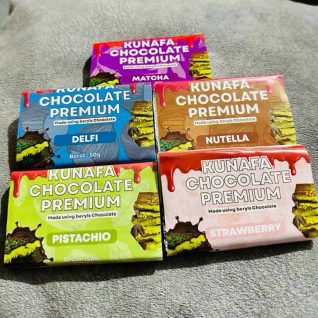 COKLAT KUNAFA PREMIUM BERYLS ALA2 DUBAI 50g | Shopee Malaysia