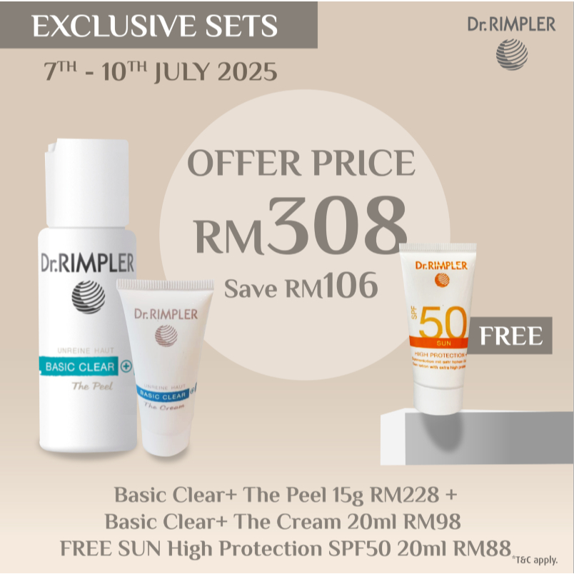 Dr RIMPLER Basic Clear+ The Peel 15g + The Cream 20ml EXCLUSIVE SET ...