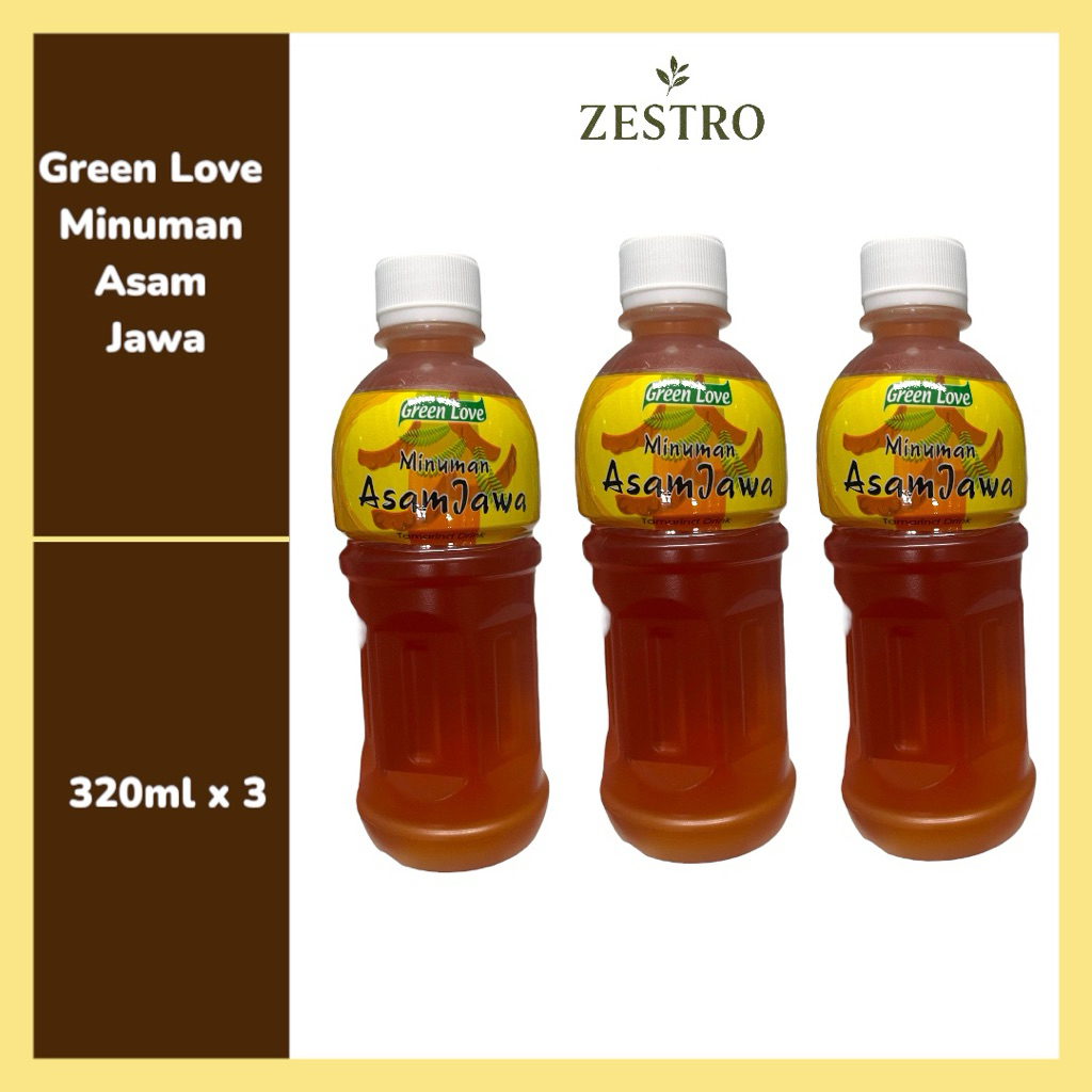 Green Love Minuman Asam Jawa | Tamarind Drink | 320ml x 3Bottle | Shopee Malaysia