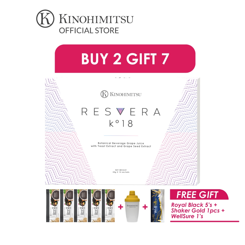 [BELI 2 DAPAT 7] Resvera 10s x2 [PERCUMA Royal Black 5s + Shaker 1s + Wellsure Sachet 1s ...