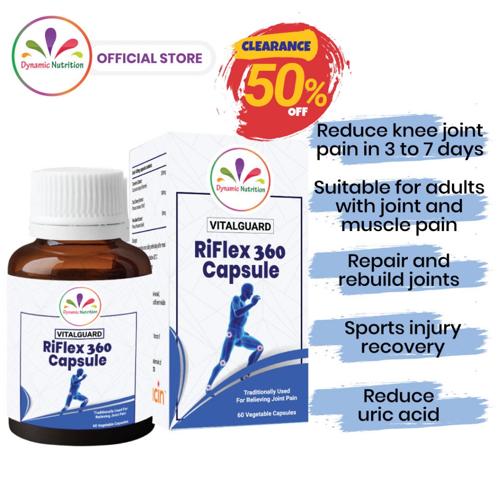 CLEARANCE [EXP DATE : SEPT 2025] Dynamic Nutrition Riflex 360 Capsule ...