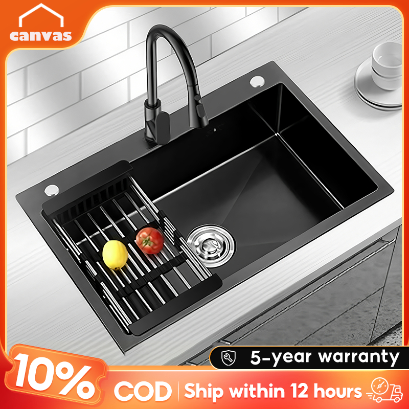 Singki Dapur Nano Sinki 304 Stainless Steel Handmade Single Bowl ...