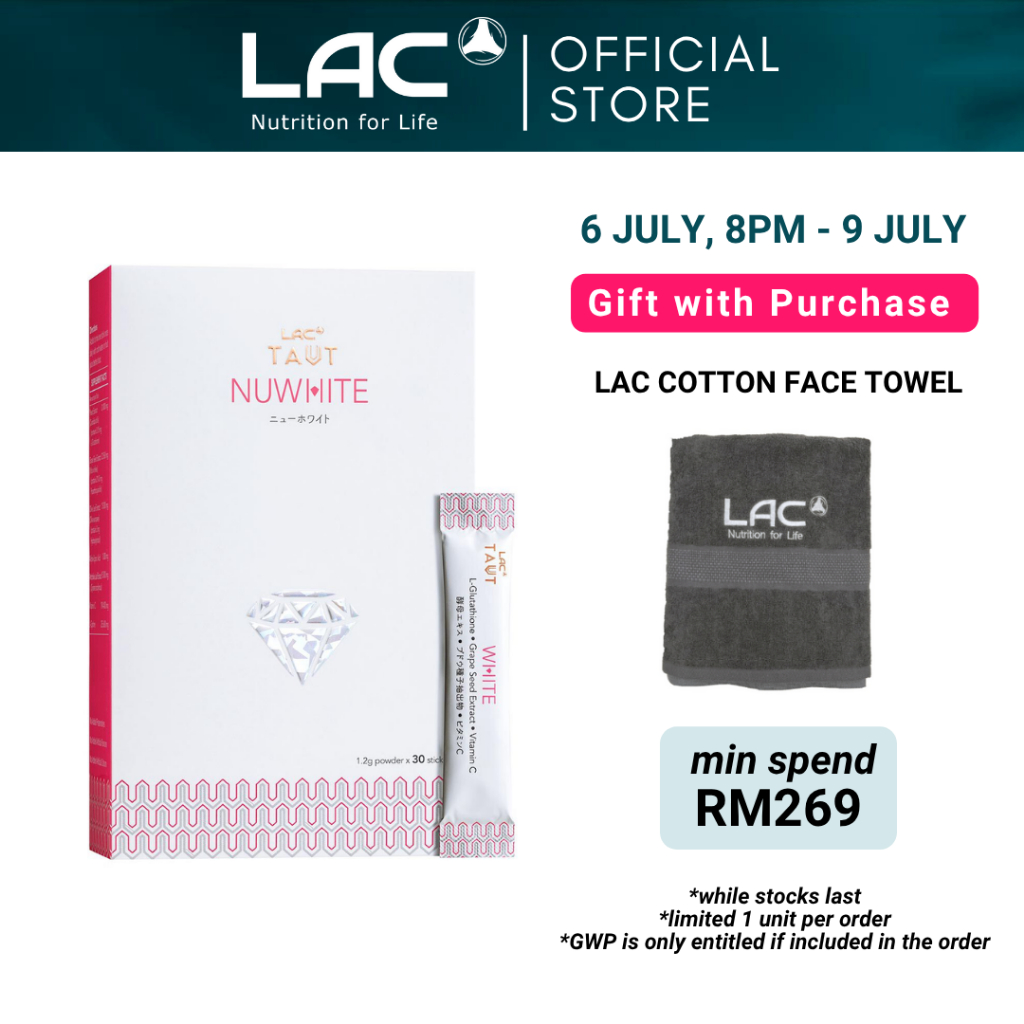 [Expiry Apr 2028] LAC TAUT Nuwhite Powder (1.2g x 30 Sticks) 01400950 | Shopee Malaysia