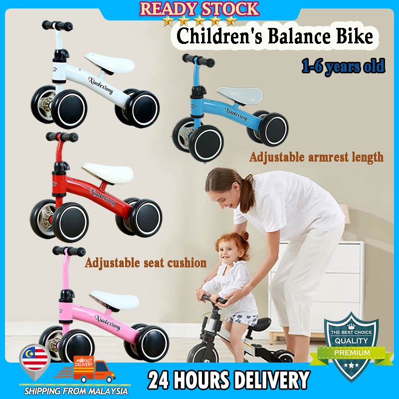 Three wheeled multifunctional children's balance bike walking scooter ...