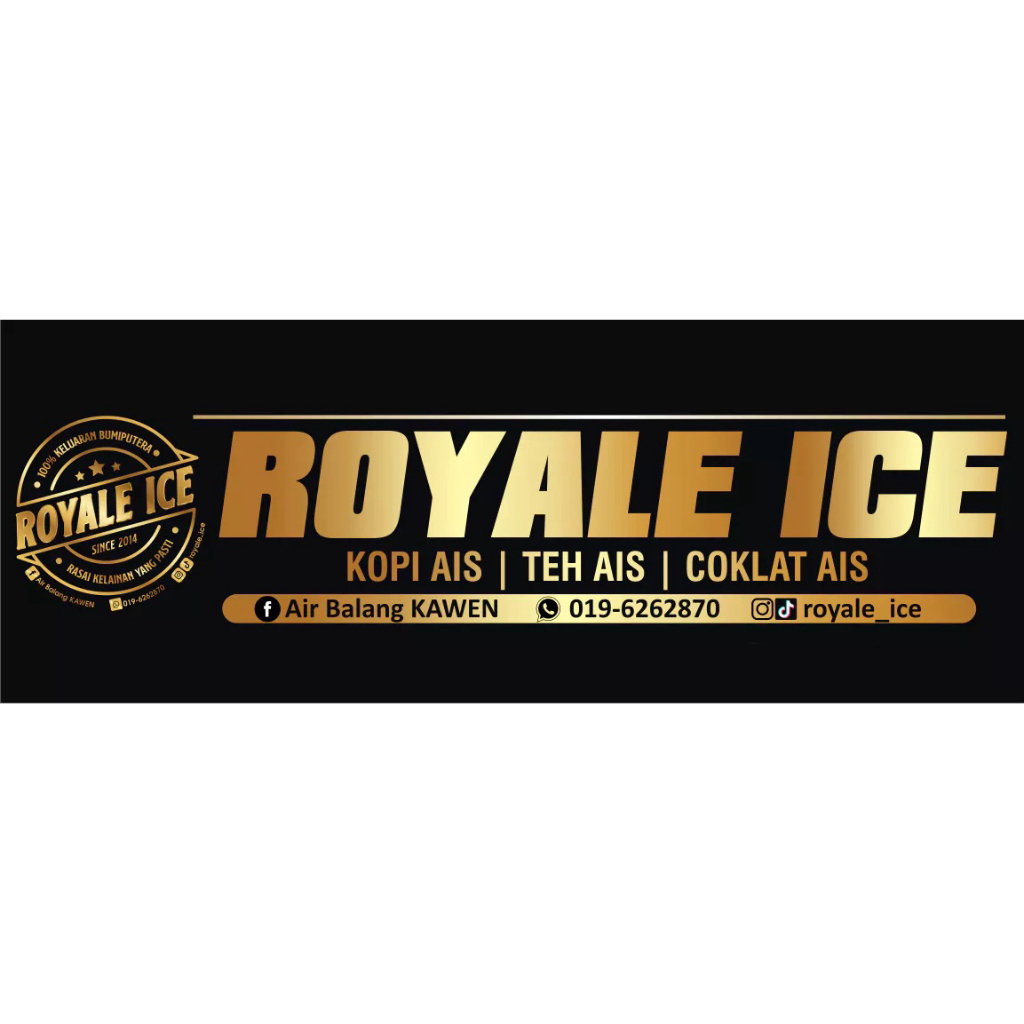 Banner 3x8(Royale ice ) | Shopee Malaysia