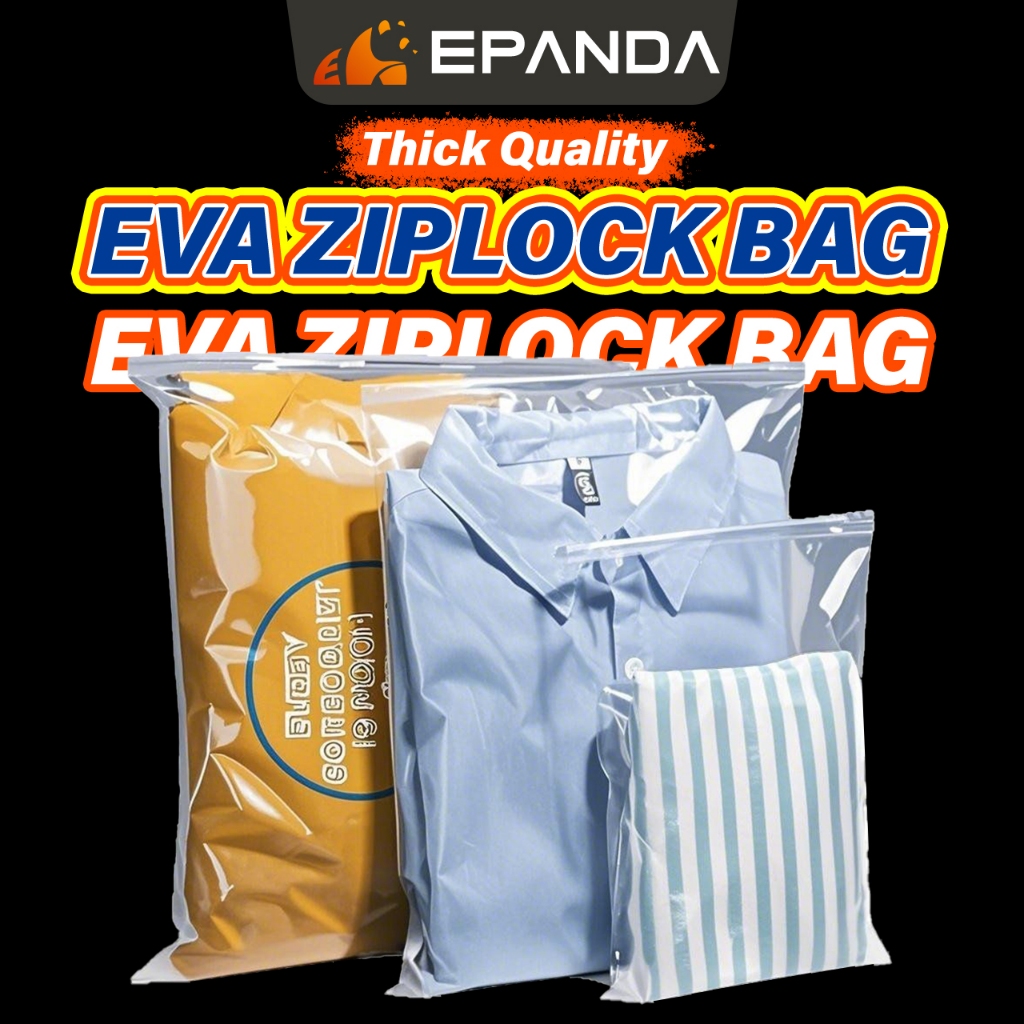 EVA Zipper Bag Clear Transparent Ziplock Storage Beg Simpan Baju ...
