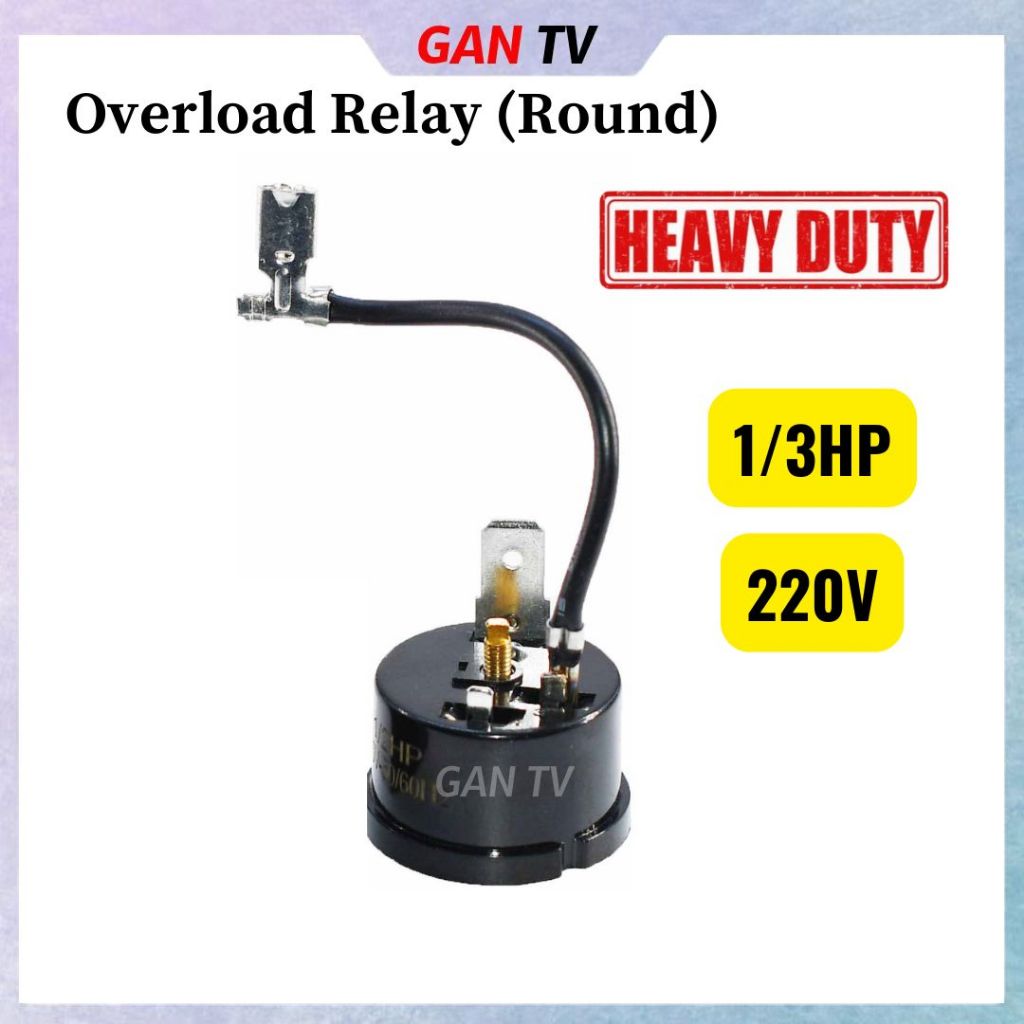 Heavy Duty 1/3HP 220V Refrigerator Overload Protector Wire Compressor ...