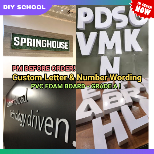 Custom 3D Wording (Letters & Numbers) PVC Foam Board – Indoor/Outdoor ...