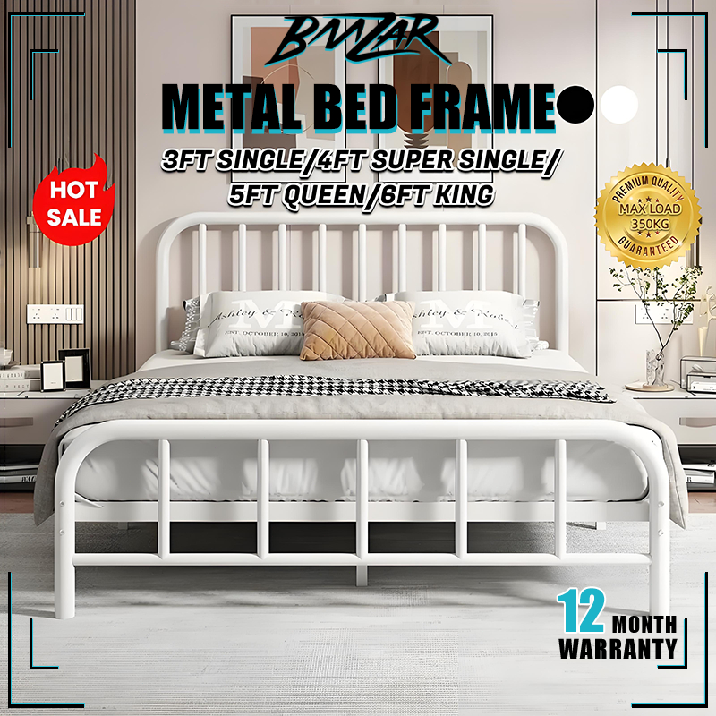 𝐁𝐌𝐙𝐀𝐑 𝙃𝙤𝙩 𝙎𝙚𝙡𝙡𝙞𝙣𝙜 Metal Bed Frame-Heavy Duty-Anti-Rust Katil Besi for ...