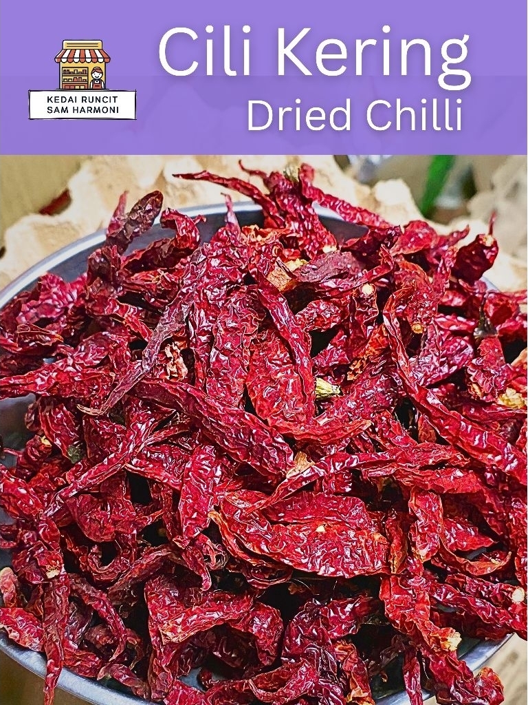 Cili Kering Kurang Pedas / Cabai Kering Kurang Pedas / Less Spicy Dried ...