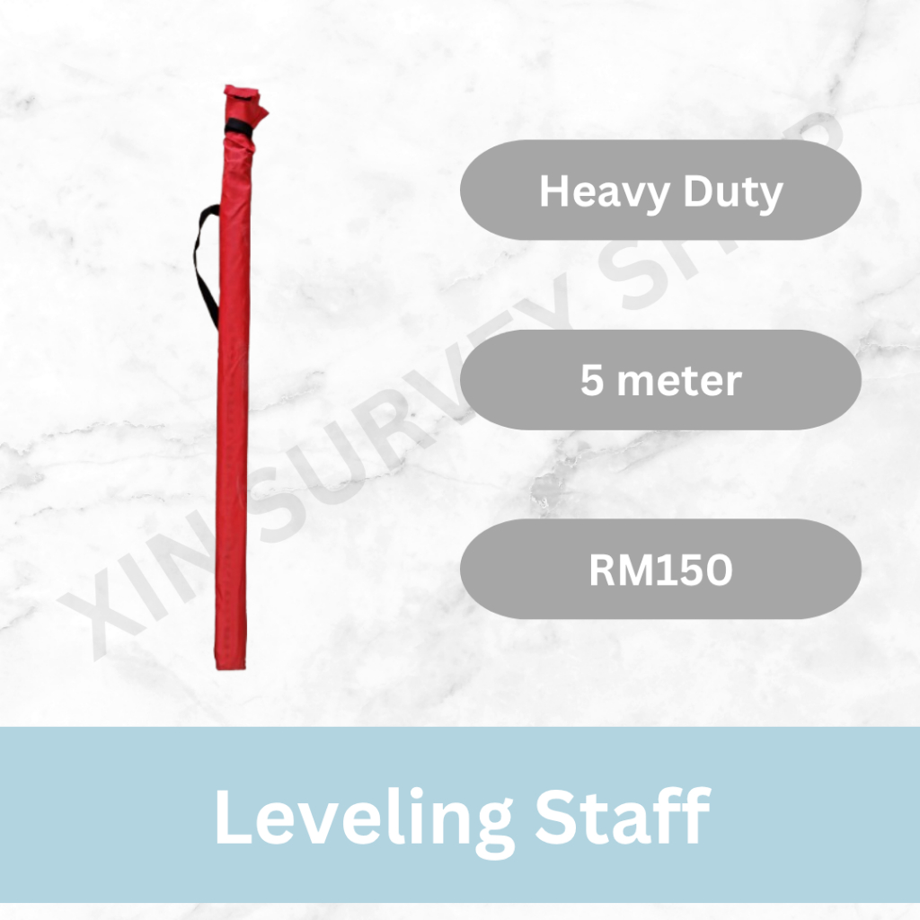 Levelling Staff / Levelling Rod for Autolevel / 5 meter / 5m Staff / 7 ...