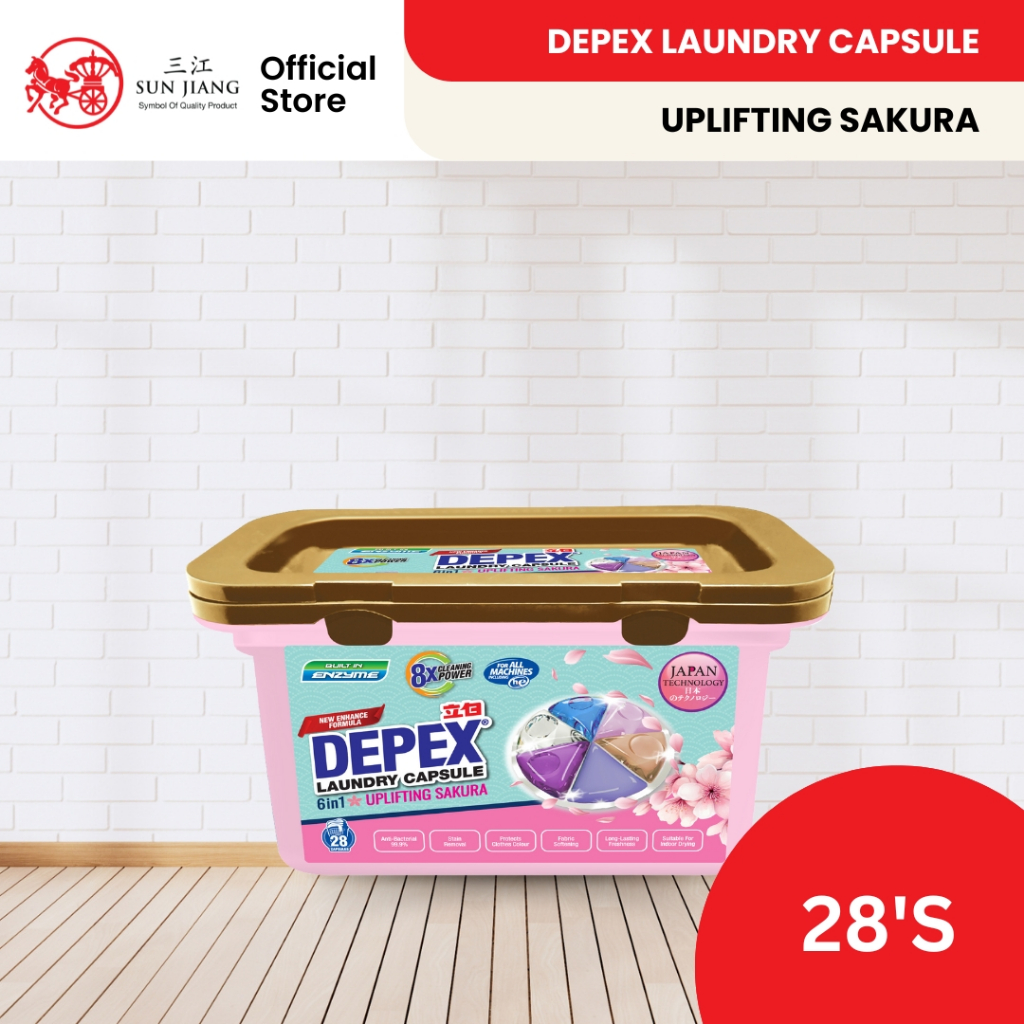 Depex Uplifting Sakura Laundry Liquid Capsule Detergent | Shopee Malaysia