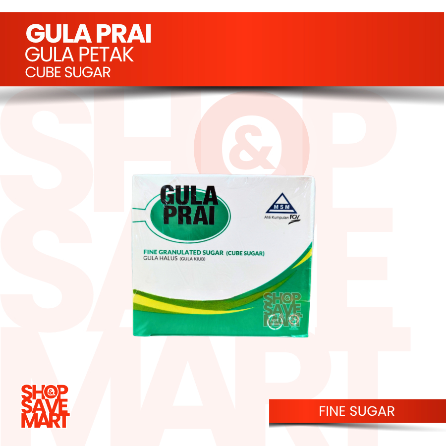 GULA PRAI Sugar Cube (5g x 100s) | Gula Kiub Gula Cube Gula Petak ...