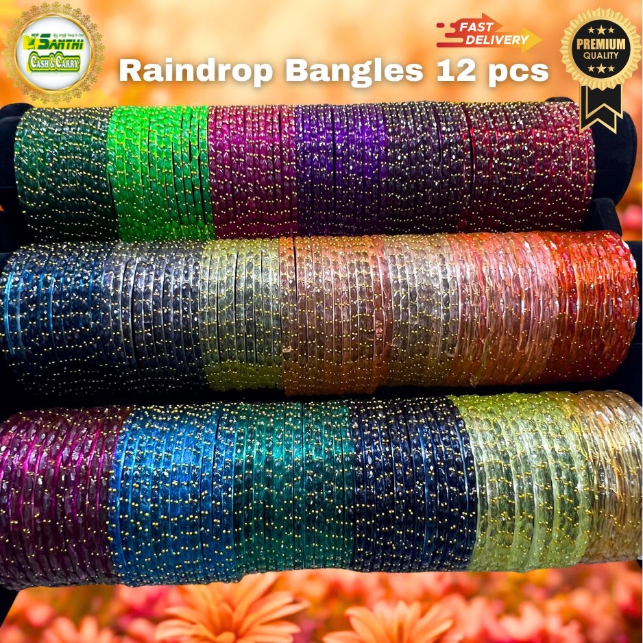 Raindrop Bangles | Rain Drop Bangles | Glass Bangles | Indian Bangles ...