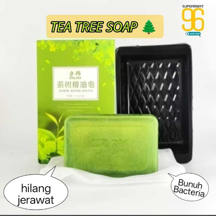 1PCS 茶树精油抑菌除螨皂/ZILIN Sabun Tea Tree 115g – Hilang Jerawat&Bakteria ...