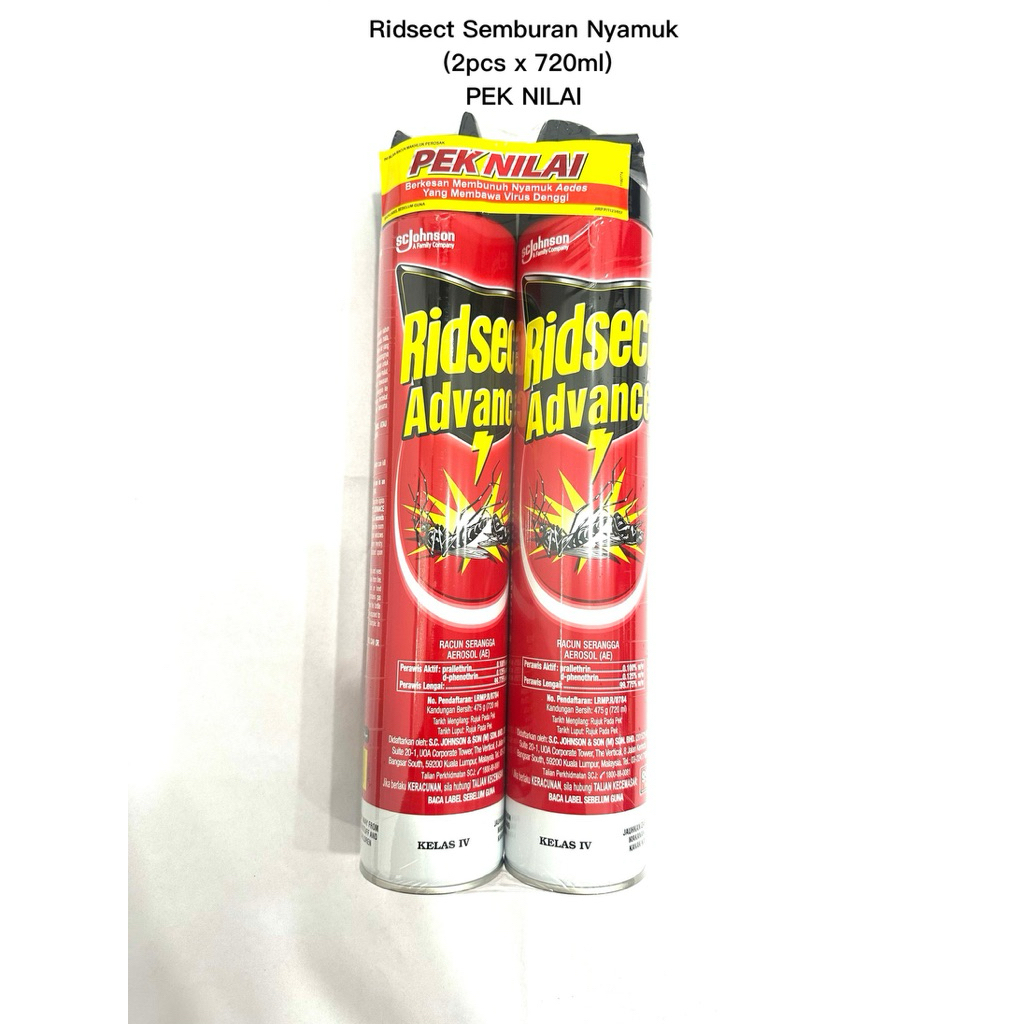 (Outer) Ridsect Semburan Nyamuk 2’s x 720ml (Red) | Shopee Malaysia