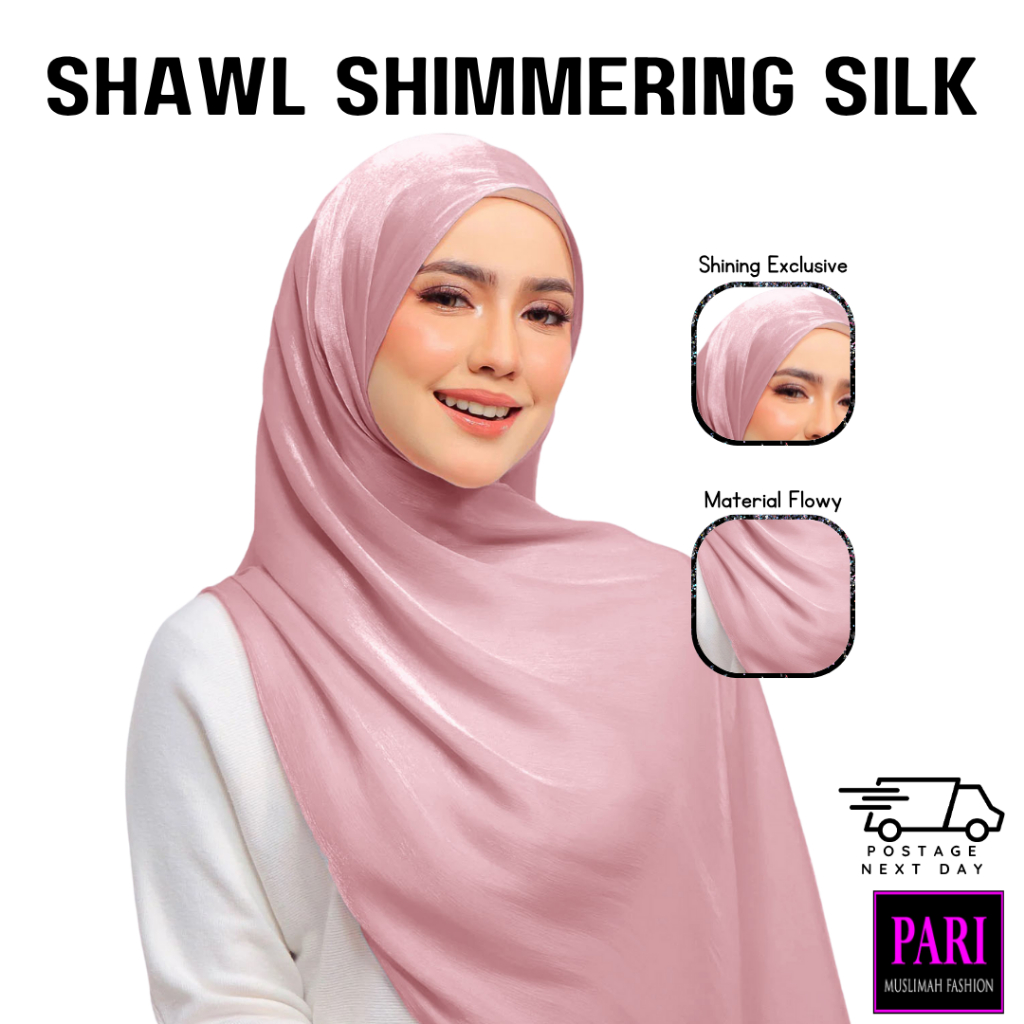 SHAWL SHIMMER SILK PREMIUM. High Quality Shimmer Silk. Exclusive Shawl ...