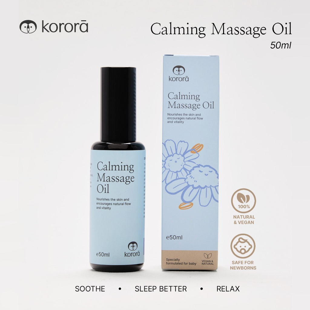 Korora Calming Massage Oil (50ml) | Natural Baby Massage Oil with ...