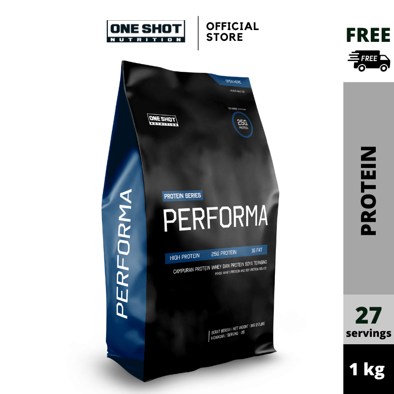 Whey Protein Performa 1kg - One Shot Nutrition PERFORMA Tri-Protein ...
