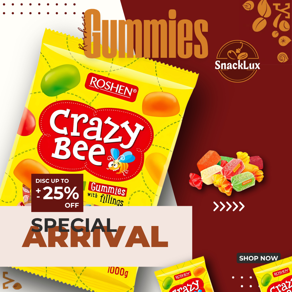 Roshen Crazy Bee Frutty Jelly Candy (1kg) – Gummy Fruity Mix Halal ...