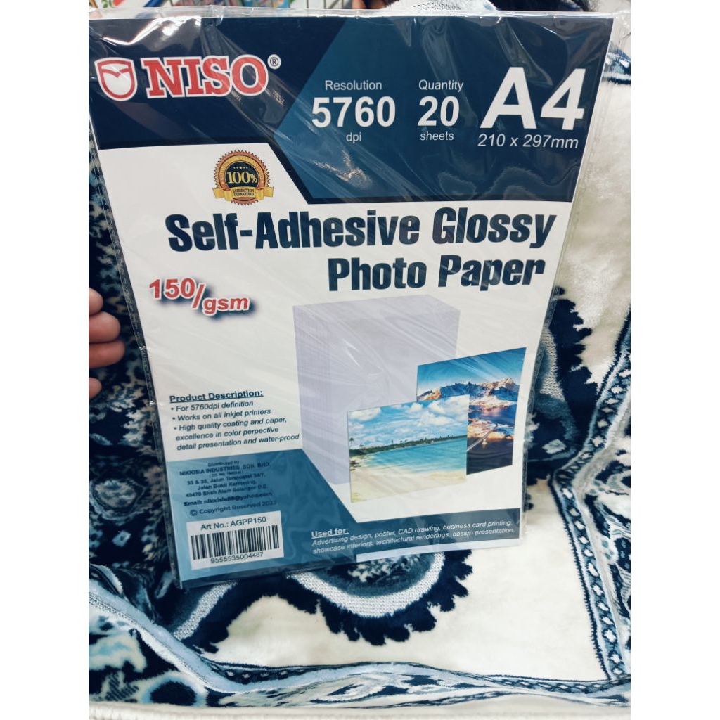 sticker paper jenama niso | Shopee Malaysia