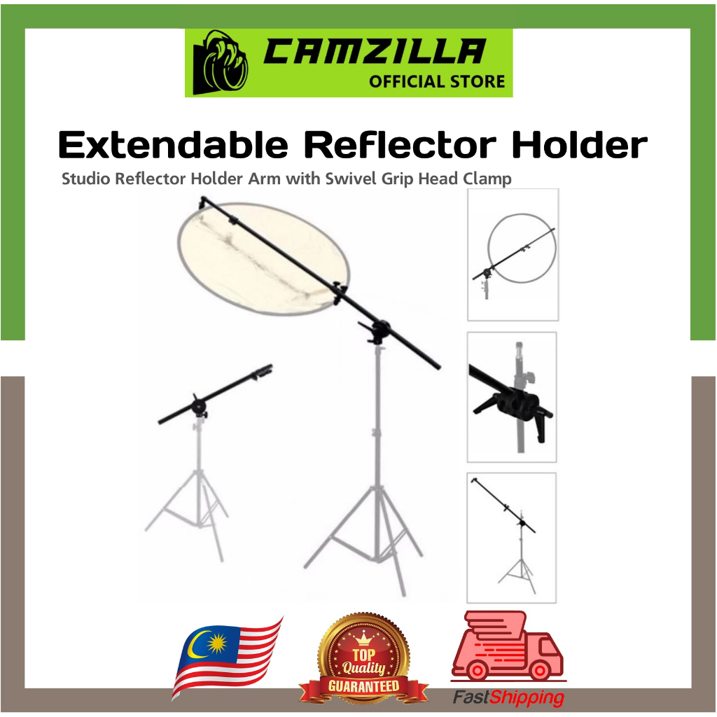 Extendable Reflector Holder 65CM TO 175CM Studio Reflector Holder Arm ...