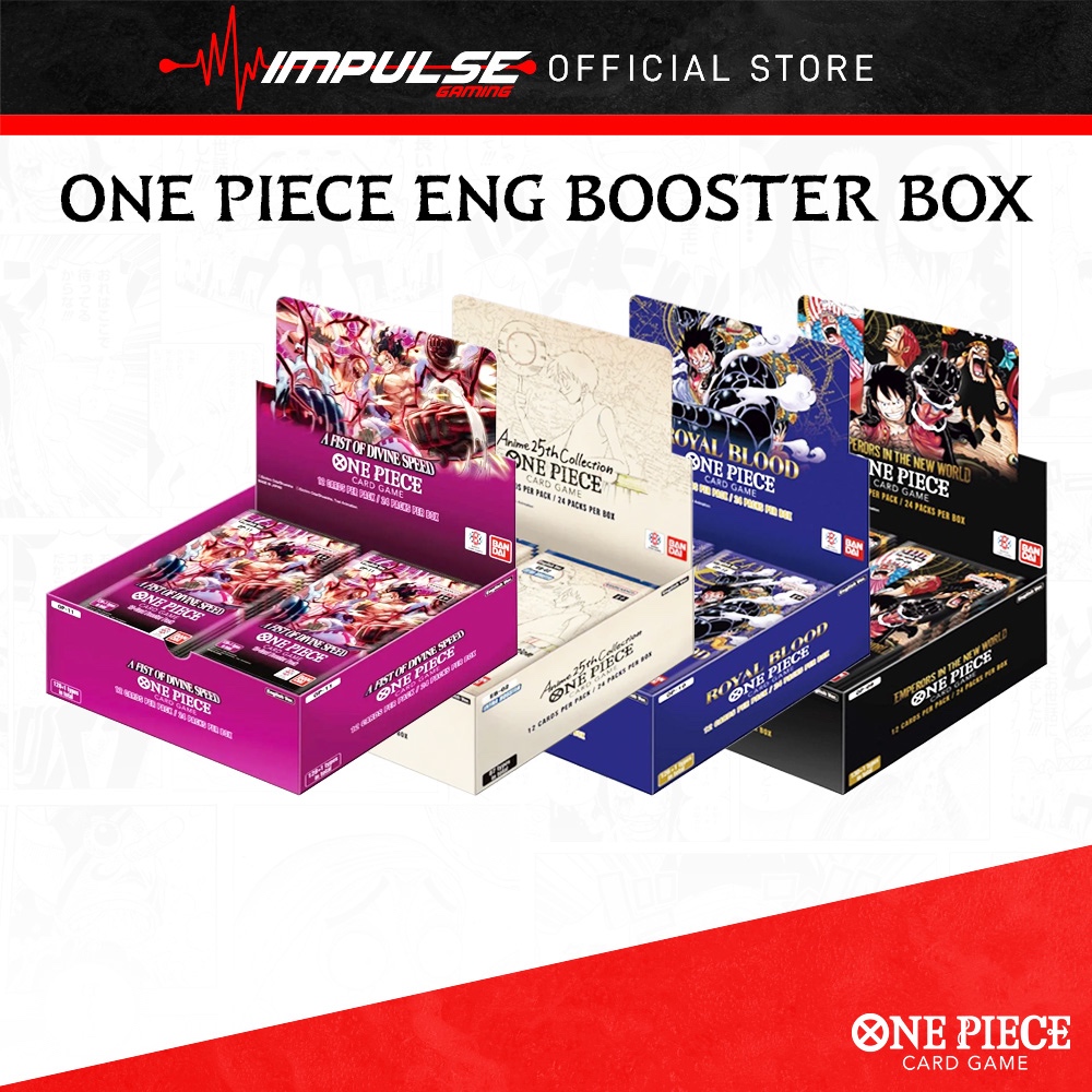 One Piece TCG [ENGLISH VERSION]: Booster Box OP03 / OP04 / OP05 / OP06 ...