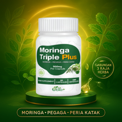 Kapsul Moringa Triple Plus Gabungan Moringa + Pegaga + Peria Katak ...